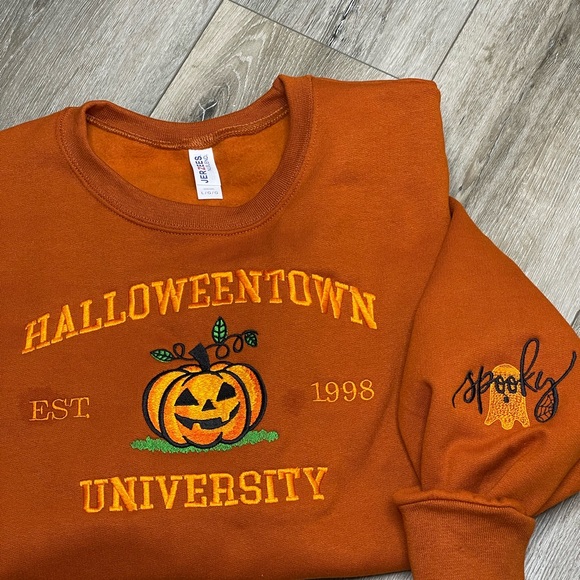 Sweaters | Halloweentown University Sweatshirt Embroidered On This ...